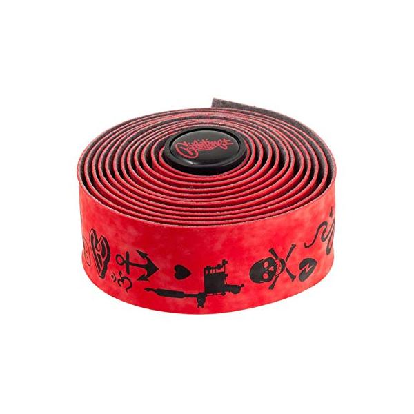 バーテープレッド/ONE SIZE/NMVLMGR・Color:レッド・パッケージ個数:1・Mike Giant のユニークなグラフィックデザインが表現されています。・ヴィンテージ・タトゥーのシンボルである、マイク・ジャイアントの描くサンフ...