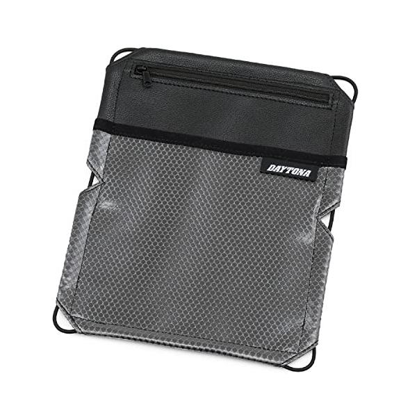 シート下用ブラック/M/25034・Size:M・パッケージ個数:1・シート下の隙間を有効活用。シート裏側にポケット装着・車検証・自賠責保険などの書類や、充電ケーブルをスッキリ収納・スクーター以外にも取付可能・リアボックスのフタ裏に装着すれ...