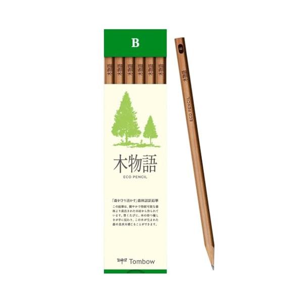 黒/B 1ダース/LA-KSB・Size:B 1ダース・パッケージ個数:1・【S木物語】「森を守り活かす」森林認証鉛筆・【特長】温か木目を活かしたデザイン/木の優しい肌触りを活かした表面仕上げ・【硬度】B【軸】六角軸・【入数】12本入り/1...