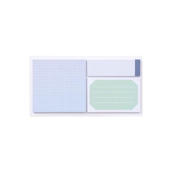 アソートタイプブルー系/7 cm × 7 cm/EY3270-002・Color:ブルー系Size:7 cm × 7 cmStyle:アソートタイプ・パッケージ個数:1・スタンドにもカバーにもなる2WAY台紙が付いたスマートなふせん・【台紙...