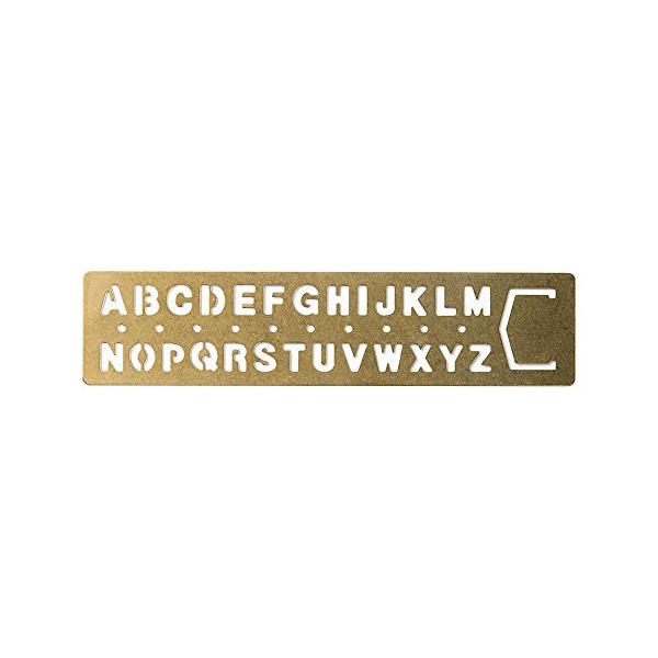 アルファベット真鍮無垢/-/42169006・Style:アルファベット・パッケージ個数:1・懐かしい味わいのテンプレート ブックマークです。・縦30mm×横130mm