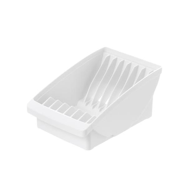棚置き用ホワイト/レギュラー/110002・Color:ホワイトSize:レギュラー・パッケージ個数:1・【サイズ】14×21×9.5H(cm)【素材】ポリプロピレン【生産国】日本【お手洗い方法】食洗機対応【対応食器サイズ】直径12~20c...