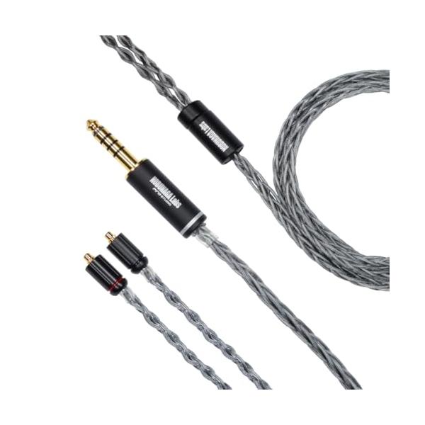 シルバー/120 cm/NLC-KMG-OUT-A・パッケージ個数:1・【MMCXコネクタ側】 Astell&amp;Kern：AK ZERO2 Campfire Audio：Supermoon・Ponderosa final：A8000・...