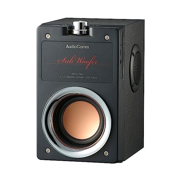ブラック/15.9D x 13.2W x 20H cm/ASP-593Z・パッケージ個数:1・【 特 長 】　最大総合出力11W、重低音再生、これ一台で迫力サウンドにパワーアップ　左右スピーカー&amp;サブウーファーの3スピーカー搭載　テ...