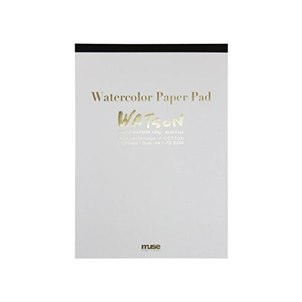 水彩紙ホワイト/A4規格/ＰＤ−6244 Ａ4・Size:A4規格・サイズ：Ａ4・枚数：15枚