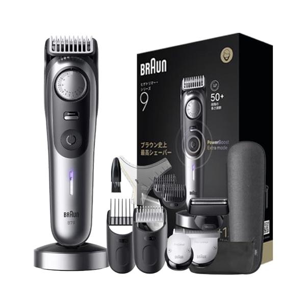 1.プレミアムシルバー/-/BT9560・PatternName:2.バリカン、ヒゲ用Style:1.プレミアム・パッケージ個数:1・すばやく、手軽に、的確に、理想のヒゲスタイルの実現を叶えるヒゲトリマー。・ブラウン最高品質の刃、プロブレー...