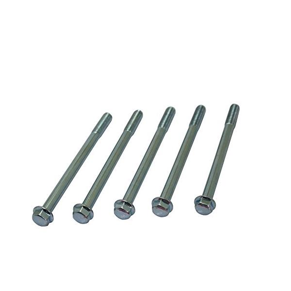 5個入り-/M6×80/820855-080・Size:M6×80Style:5個入り・パッケージ個数:1・ネジサイズ：M6 P1.0・フランジ径11mm 対辺8mm・表面処理：ユニクロ・強度区分：8.8相当・5個入
