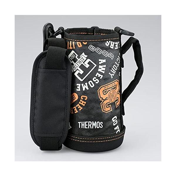 ポーチブラックオレンジ/0.6L用/FJJ-600WF ポーチ (BKOR)・Size:0.6L用Color:ブラックオレンジ・パッケージ個数:1・サーモス 真空断熱2ウェイボトル FJJ-600WFシリーズ専用のハンディポーチ（ブラックオ...