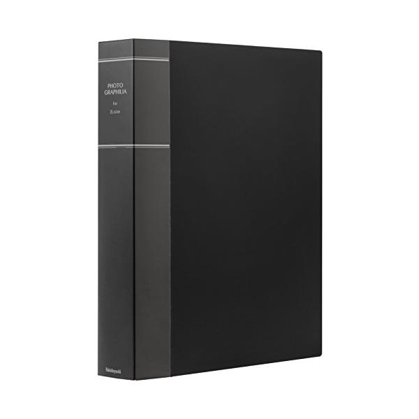 2L判2段200枚収納ブラック/2L/PH2L-1020-D・Color:ブラックSize:2LStyle:2L判2段200枚収納PatternName:単品・パッケージ個数:1・本体寸法:タテ281×ヨコ217×背巾45mm・本体重量:7...