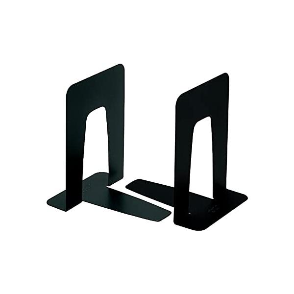 ブラック/中/BS-33ND・Size:中Color:ブラック・パッケージ個数:1・【寸法】156×130×170mm・【入り数】1組(2枚)・底面に滑り止め用ゴムが付いたブックスタンドです。・重い書類を立てかけた時の横滑りを防ぎます。・幅...