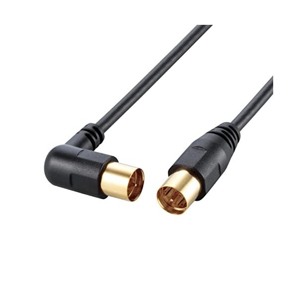 F) 10mブラック/10m/AV-ATLS100BK・Size:10mStyle:F) 10m・パッケージ個数:1・アンテナコンセントの出力端子と、TVチューナー内蔵のパソコン、テレビ、ビデオ、BS/CSチューナーなどの入力端子を接続する...