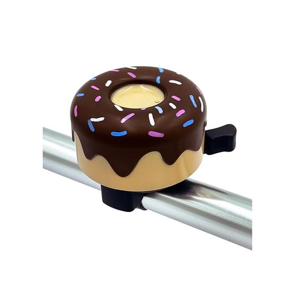 コンパクトブラウン/ワンサイズ/-・パッケージ個数:1・サイズ(約)：高さ6×横6×奥行3.5mm（台座含めず・総重量(約)：65g・取付径：22.2mm・ドーナツ柄のベル