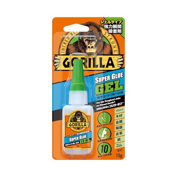 スーパーグルー ジェル 15ｇ無色〜淡黄色/スーパーグルー ジェル 15ｇ/1786・Size:スーパーグルー ジェル 15ｇ・パッケージ個数:1・用途:各種工作、小物、アクセサリー、模型、置物、部品などの接着及び補修・衝撃・振動に強い・最...