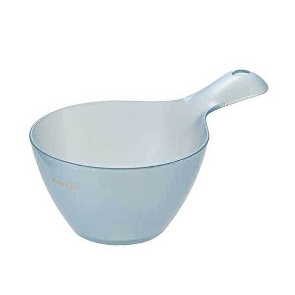 掛けて乾かすことができる手おけですミルキーブルー/1L/110158・Color:ミルキーブルー・パッケージ個数:1・つるりとした素材でカラリと乾くバスシリーズ『karari(カラリ)』のハンディボウル。・[サイズ]約15.5×26.5×高...