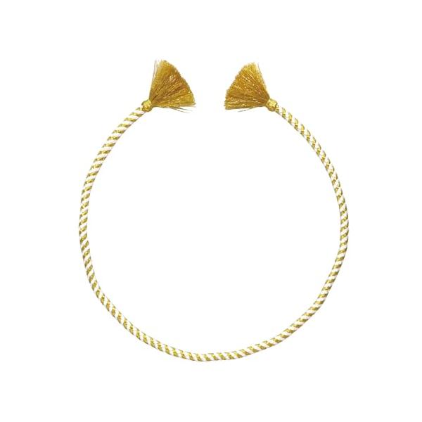 金/白/ワンサイズ/3372・Color:金/白・全4色φ10×全長983mm 、ロープ;PP・PET 中;鉄・中芯入りだからきれいに巻ける・運動会やお祭りの時に最適