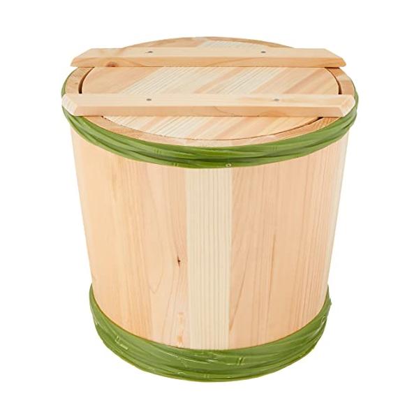 6キロ/25.5×22.8×25.5cm/89240・Size:25.5×22.8×25.5cm・パッケージ個数:1・サイズ:身/約直径25.5×高さ22.8cm・材質:さわら・ひのき・仕様:ビニール袋3枚、押し蓋1枚付