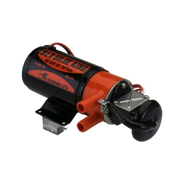 付属品付き-/24V/BK-24・Size:24VStyle:付属品付き・パッケージ個数:1・吸入・吐出口径:15mm・最大吐出量:20L/min・電圧:DC-24V・電流:5A・自吸高さ:1m