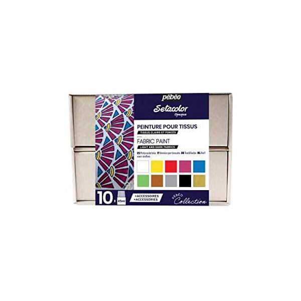 10色+アクセサリーマルチ/45ml/758481・パッケージ個数:1・布用絵の具・水性アクリル・アイロンの熱で定着・濃色生地にもキレイに発色します・定着後のご家庭でのお洗濯、ドライクリーニングが可能