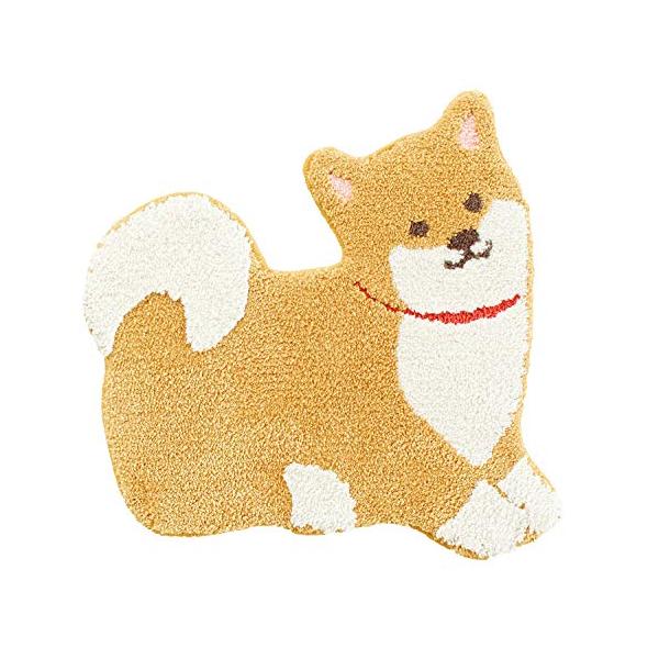 カジュアル豆しば/54 x 55 cm (長方形)/洗えるマット・Color:豆しば・パッケージ個数:1・サイズ:約54cm×55cm・マットの高さ:約15mm・素材:ポリエステル100%・裏面すべり止め加工・生産国:中国