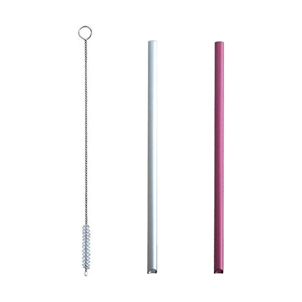 桜ピンク/150mm/103785・パッケージ個数:1・サイズ(約)・重量:ストロー/径0.6×15cm・3g 、ブラシ/17×0.5cｍ・1.6g・素材・材質:本体/アルミニウム (カラーアルマイト) 、ブラシ/ステンレススチール・ナイロ...