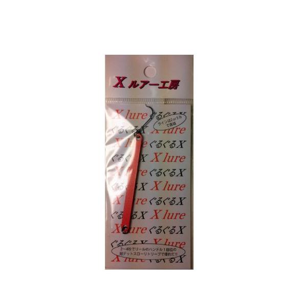 現実的09　レッド/1.2g/-・Size:1.2g・ぐるぐるＸ・ウエイト：1.2g・サイズ：60mm《リセント ルアー》●デッドスローリトリーブ時、ボディー全体が回転しながら左右にルアーがスウィングしながら動きます。