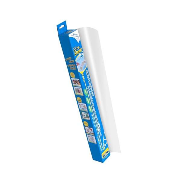 透明ホワイト/-/31-3501-000・Style:透明・パッケージ個数:1・【どこでもシート】静電気で壁に貼り付き、ホワイトボードのように使える不思議なシート/ボード用マーカーで書ける・【特長1】ガラスや壁、木などの平滑面に簡単に貼れる...