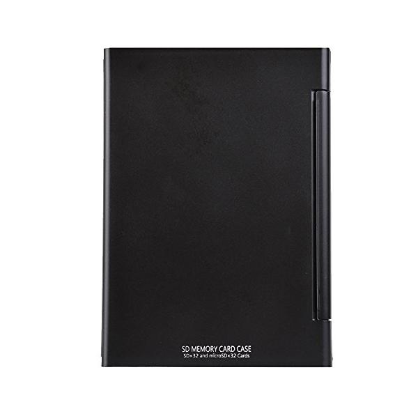 SD/microSD各32枚収納可能ブラック/-/704493・Color:ブラックStyle:SD/microSD各32枚収納可能・パッケージ個数:1・プラスチック外装を採用したハードタイプのSDカードケース・SDカード/microSDカ...