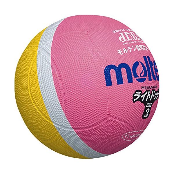 ピンク×黄(SLD2PL)/軽量2号/SLD2PL・Color:ピンク×黄(SLD2PL)・パッケージ個数:1・日本ドッジボール協会推薦球(軽くて当たっても衝撃が低いのでボールを怖がらずに楽しめます)・2号球対象: 小学校教材用(軽量型)・...