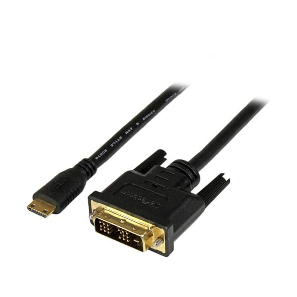 Mini HDMI - DVI-/2m/HDCDVIMM2M・Size:2mStyle:Mini HDMI - DVI・パッケージ個数:1・ミニHDMI - DVI：ミニHDMI オス - DVI-D（19ピン）オス変換ケーブル（2m）。フ...