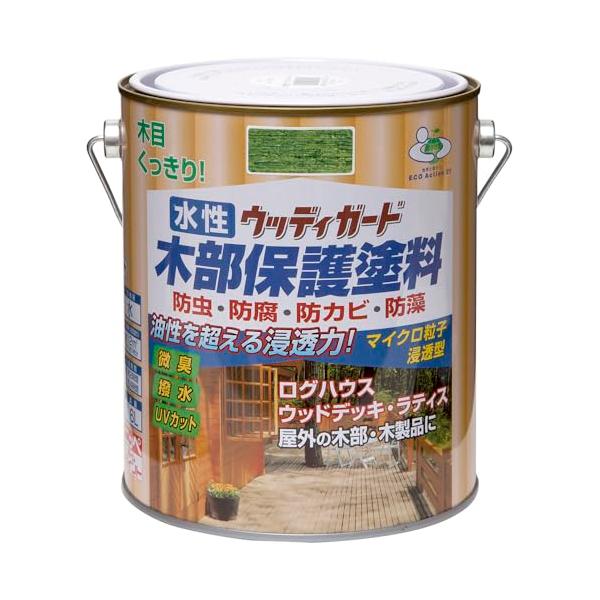 セージグリーン/1.6L/4976124533259・Size:1.6LColor:セージグリーン・パッケージ個数:1・色:セージグリーン・容量:1.6L・塗り面積(2回塗り):約12m2(タタミ約7枚分)・乾燥時間:夏約2時間、冬約4時間...