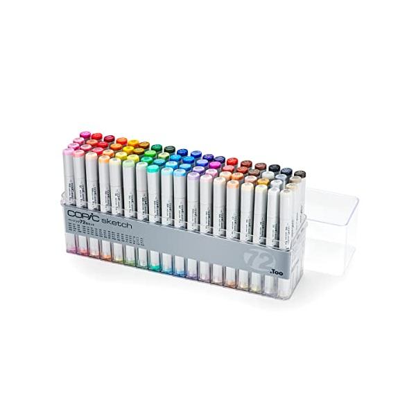 72色セット多色/-/-・Style:72色セット・パッケージ個数:1・【コピックのスタンダードモデル】ジャンルを問わず世界中のプロにも愛用されているコピックのスタンダードモデルのイラストマーカー・【セットの特徴1】コピックスケッチベーシッ...