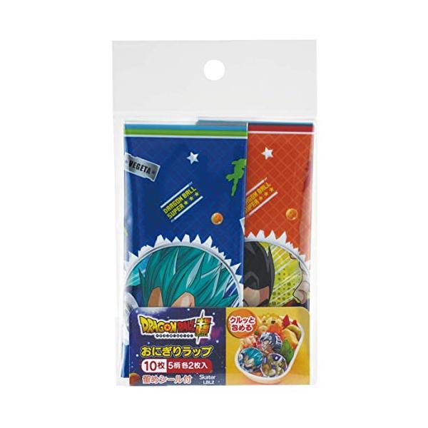 ドラゴンボール超/縦18×横18cm/LBL2-A・パッケージ個数:1・サイズ:縦18×横18cm・素材・材質:ポリプロピレン・生産国:日本・セット内容・付属品:おにぎりラップ＋留めシール・枚数:5柄×2枚