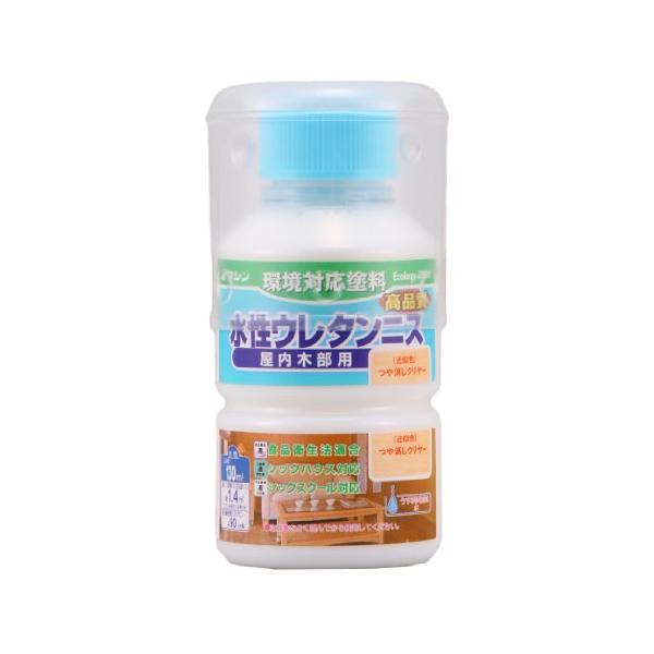透明/130ml/4965405115147・パッケージ個数:1・用途:屋内で使用する木製家具や木の木工品、屋内木部(床、手すりなど)・塗り面積(2回塗り)(約):1.4m2、たたみの枚数:0.9枚・うすめ液:水(原液のまま使用できます)・...