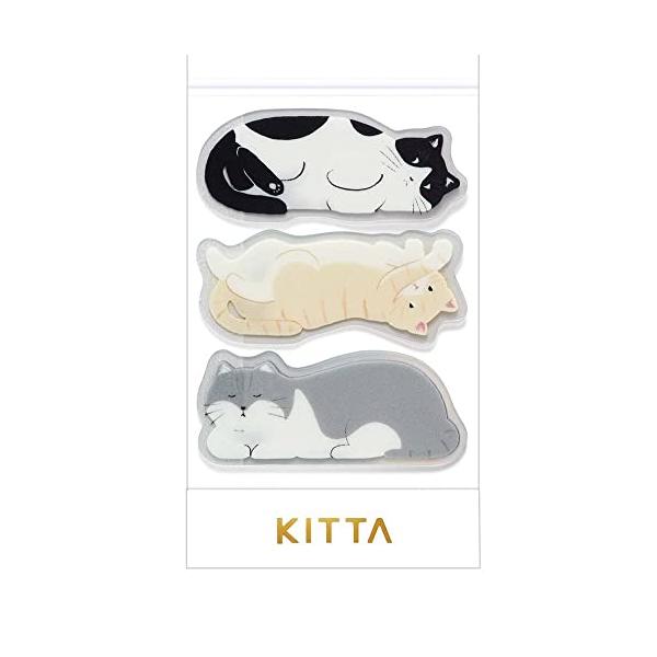 ネコ**/**/KITT016・Style:ネコPatternName:単品・パッケージ個数:1・形と色味が楽しめる「クリアダイカットタイプ」・【テープサイズ】約21（H）×50（W）mm/【表紙サイズ】約91（H）×55（W）mm（折りた...