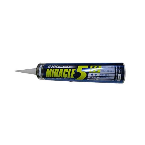 ホワイト/並/MIRACLE5W333・パッケージ個数:1・様々な材質に使用ができる防水接着用で、特に速乾接着や急ぎの補修に。