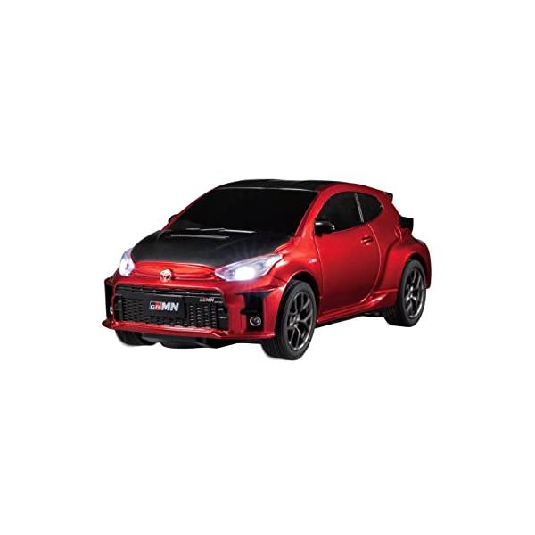 ヤリス/-/JRVC124-RD・セット内容: 本体1 送信機1 パイロン3 取扱説明書1・使用電池:本体 単3電池2本(別売) 送信機 単3電池2本(別売)・周波数: 2.4GHz仕様 12台同時走行可能・操作距離:約30m・パイロン3個付属
