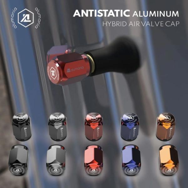 当店でもご好評いただいているAlumania アルマニアのエアバルブキャップがさらにリニューアルして新登場しました。本商品は、自動車などのタイヤエアバルブのネジ部に用いられる真鍮とアルミバルブキャップとの組み合わせで発生する「異種金属接触腐...