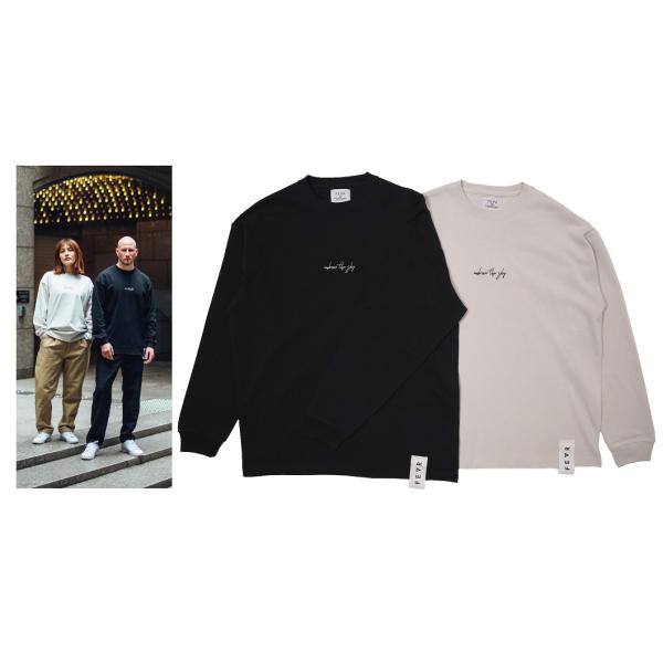 □商品説明9.1オンスからなるリッチなワイドシルエットTシャツです。胸には今年のテーマ「EMBRACE THE SKY」の刺繍を施し、裾には目を引く存在力大なBIGネームを施したデザインです。素材綿100%サイズ(cm)M/着丈72/身幅5...