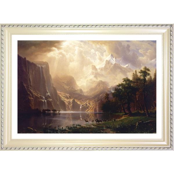 アルバート・ビアスタットAlbert Bierstadt 　カリフォルニア州シエラネバダ　 【ポスターの仕様】・サイズ/A3サイズ297ミリ×420ミリ・作品イメージ周りには白のマージンを施しております(写真参照)。・紙質/丸まらず平面性の...