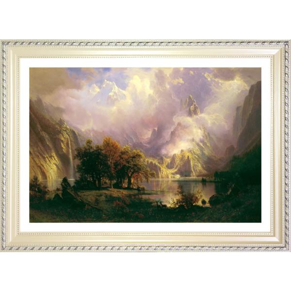 アルバート・ビアスタットAlbert Bierstadt 　Rocky Mountain Landscape【ポスターの仕様】・サイズ/A3サイズ297ミリ×420ミリ・作品イメージ周りには白のマージンを施しております(写真参照)。・紙質/...