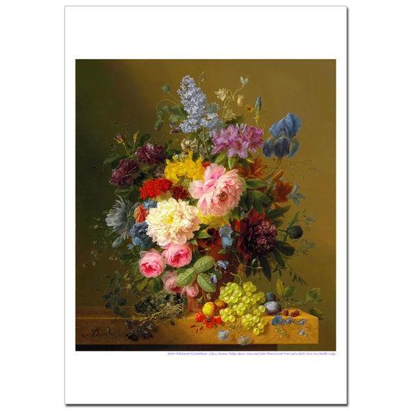 《作家名》Arnoldus Bloemers(1782-1844)オランダの画家《作品名》花のある静物【作品技法】・ジークレー技法複製画ポスター ・作品の色合いは弊社によるオリジナル色彩調整を行ない、彩度・コントラ　スト・明るさ等が豊かに再...