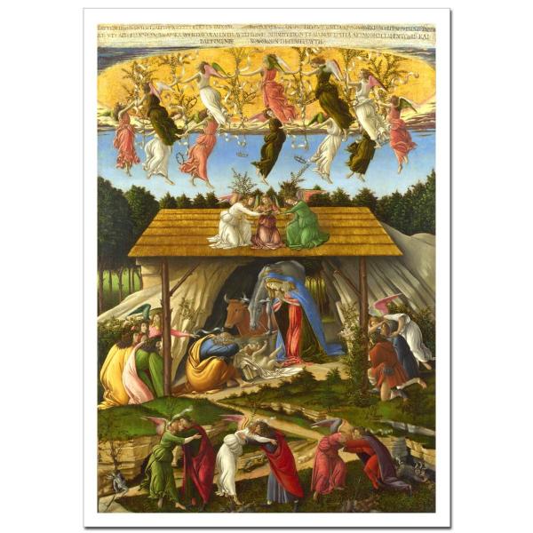 《作家名》サンドロボッティチェリ（Sandro botticelli)　　　　　 1445年頃−1510年　イタリアの画家《作品名》Mystic Nativity 　　【作品技法】・ジークレー技法・作品の色合いは弊社によるオリジナル色彩調整...