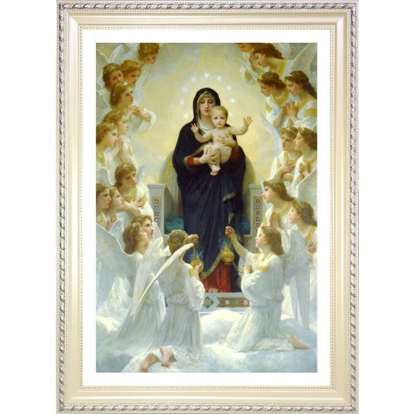 ウィリアム・アドルフ・ブグロー William-Adolphe Bouguereau【作品名】天使と聖母　【ポスターの仕様】・サイズ/A3サイズ297ミリ×420ミリ・作品イメージ周りには白のマージンを施しております(写真参照)。・紙質/丸...