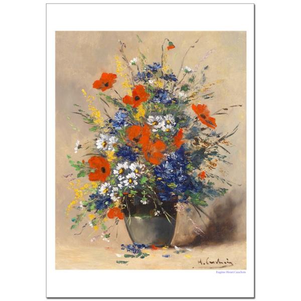 《作家名》Eug〓ne Henri Cauchois 1850-1911 フランスの画家《作品名》夏の花束【作品技法】・ジークレー技法により、破れない素材PP合成紙へ高色彩に刷られた作品です。・作品の色合いは弊社によるオリジナル色彩調整を行...