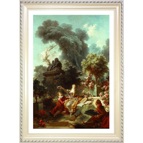 ジャンオノレフラゴナール（Jean Honore Fragonard)【作品名】　The Progress of Love - The Lover Crowned　　　【ポスターの仕様】・サイズ/A3サイズ297ミリ×420ミリ・作品イメー...