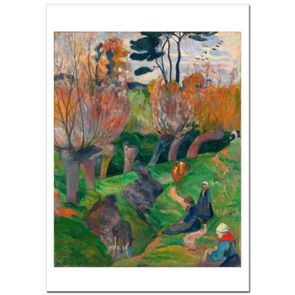 《作家名》ウジェーヌ・アンリ・ポール・ゴーギャン Paul Gauguin《作品名》 Brittany Landscape　　　・ジークレー技法・作品の色合いは弊社によるオリジナル色彩調整を行ない、彩度・コントラス　ト・明るさ等が豊かに再現...
