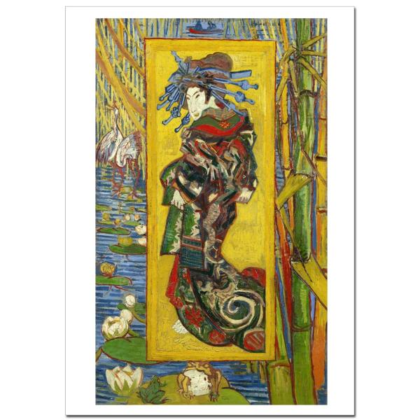 《作家名》フィンセントファンゴッホ　Gogh《作品名》ジャポネズリーおいらん　　　　【作品仕様】・ポスターサイズ　B4/257ミリ×364ミリ・ジークレー技法により色彩鮮やかにPP合成紙(表/マット調・裏/ポリプロピレン)へ刷られた複製画ポ...