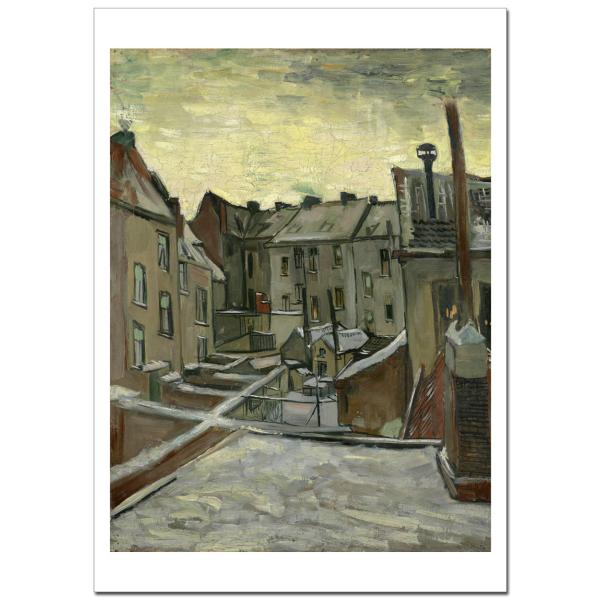 《作家名》ゴッホ　Vincent Willem van Gogh《作品名》Houses Seen from the Back【作品技法】・ジークレー技法 ・原画のオリジナル画像から弊社独自の色彩調整を行ない、彩度コントラスト明るさ等が豊かに...