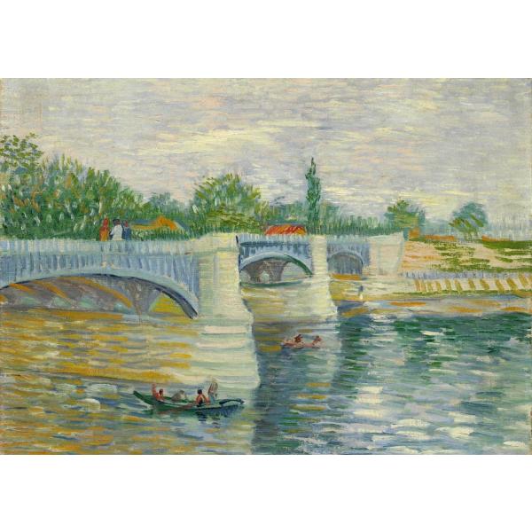 《作家名》フィンセントファンゴッホ　Gogh《作品名》The Bridge at Courbevoie　　【作品仕様】・ポスターサイズ　A2/420ミリ×594ミリ・ジークレー技法により色彩鮮やかにPP合成紙(表/マット調・裏/ポリプロピレ...