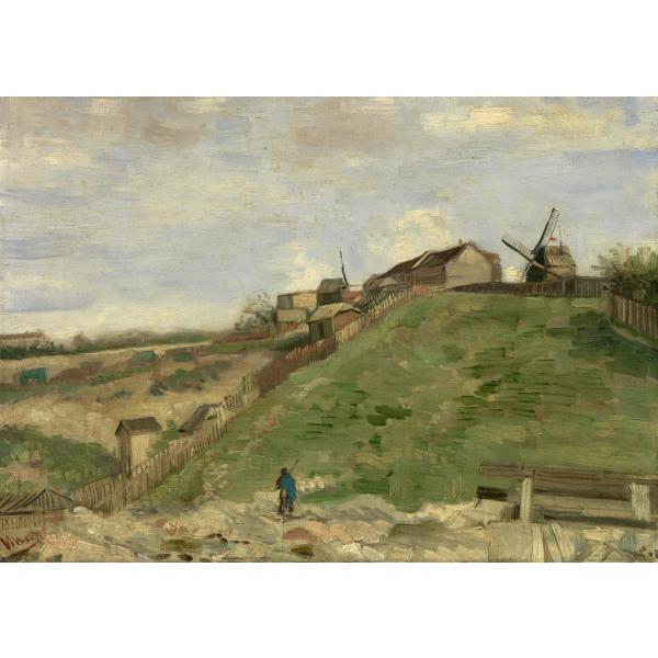 《作家名》フィンセントファンゴッホ　Gogh《作品名》The Hill of Montmartre with Stone Quarry1　　【作品仕様】・ポスターサイズ　B1/728ミリ×1030ミリ・ジークレー技法により色彩鮮やかにPP合...